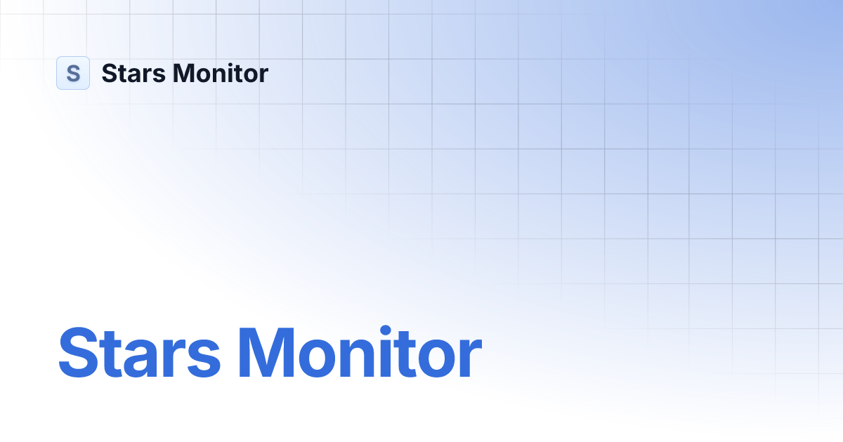 Stars Monitor | Stars Monitor